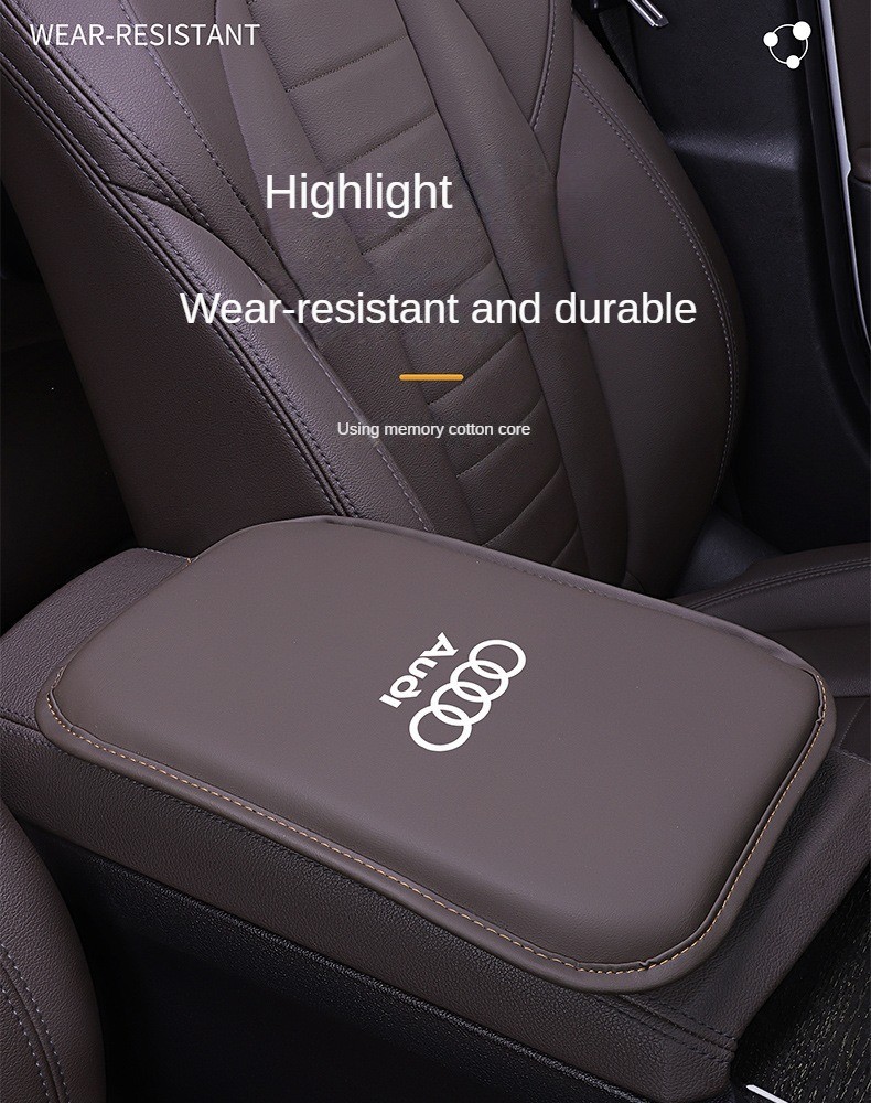 Toyota GR Sport Car Armrest Box Pad Leather Arm Rest Protection Cushion ...