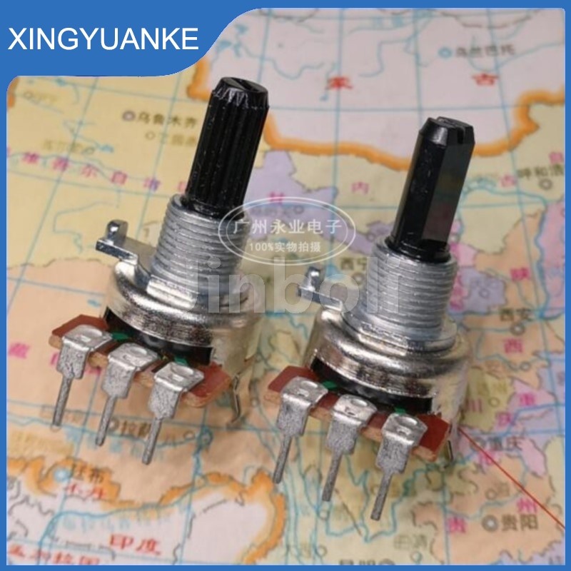 2PCS 161 Type Single Vertical Volume Potentiometer 3Pins B1K B5K B10K ...