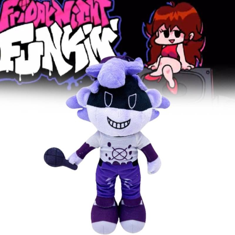 Fnf Unique Whitty Purple Plush Doll From Friday Night Funkin 30cm ...