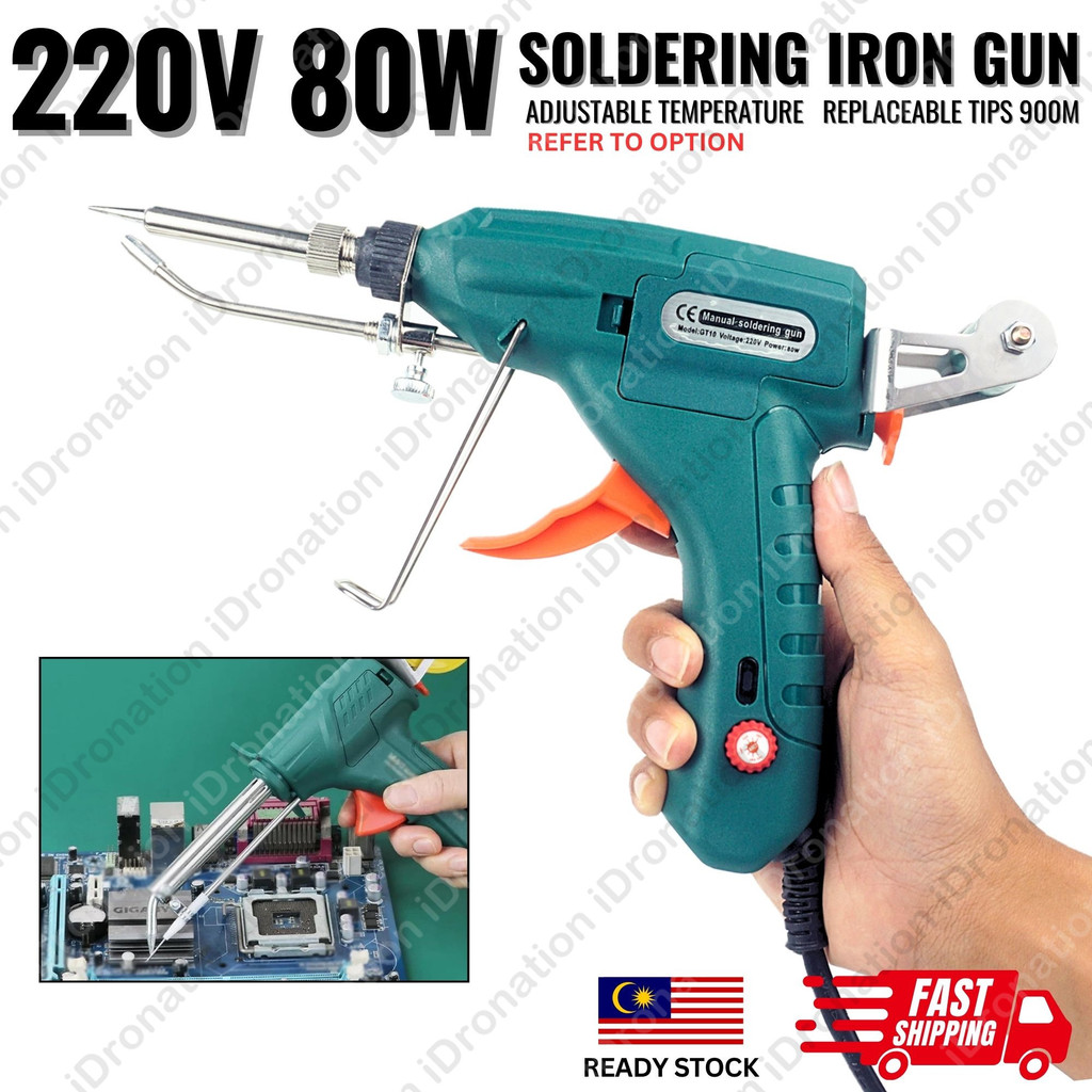 Soldering Iron Gun GT10 220V 80W Automatic Hand-held Electric Heating ...