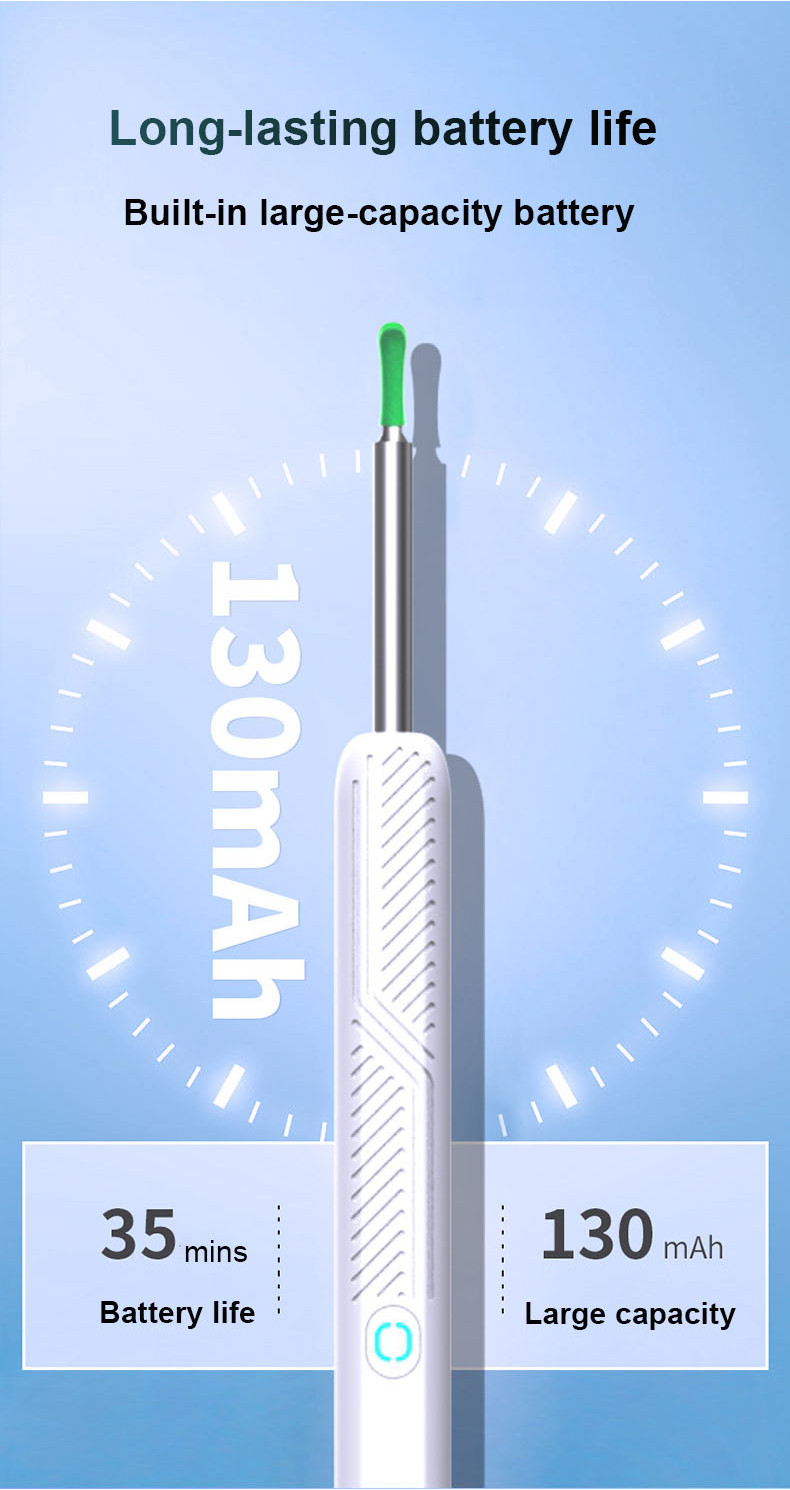 Smart Visual Ear Cleaner Wireless Visual Ear Pick HD Otoscope Ears Wax ...