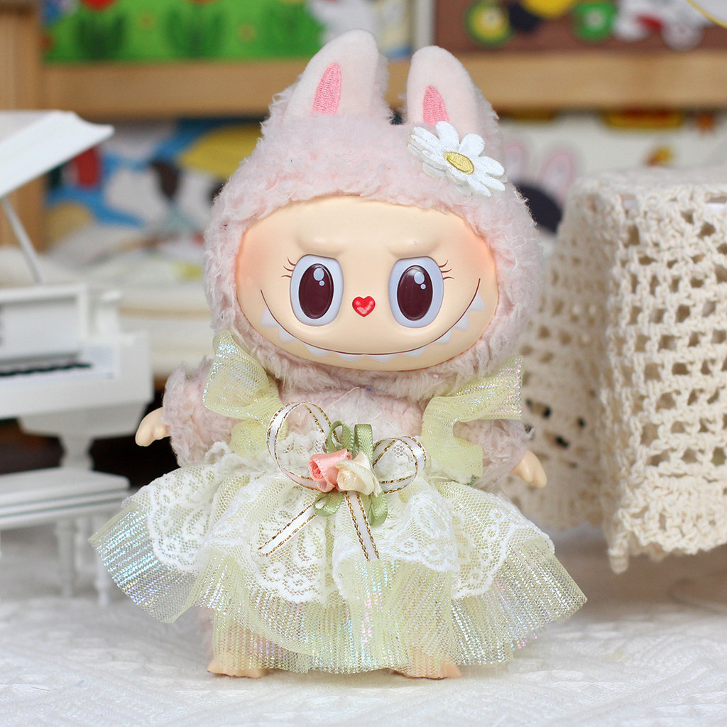 [Clothes only] 17cm Labubu baby clothes butterfly princess dress series ...