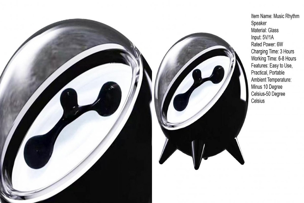 Sound Visualizer High Sensitivity Rhythm Speaker Wireless Magnetic ...