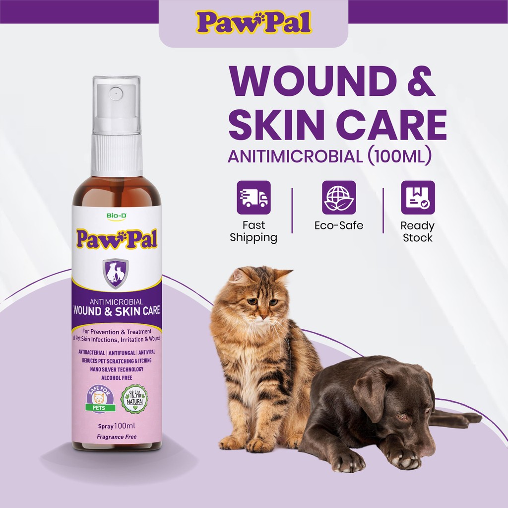 Bio-D PawPal Antimicrobial Wound and Skin Care Spray (100ml) | Semburan ...