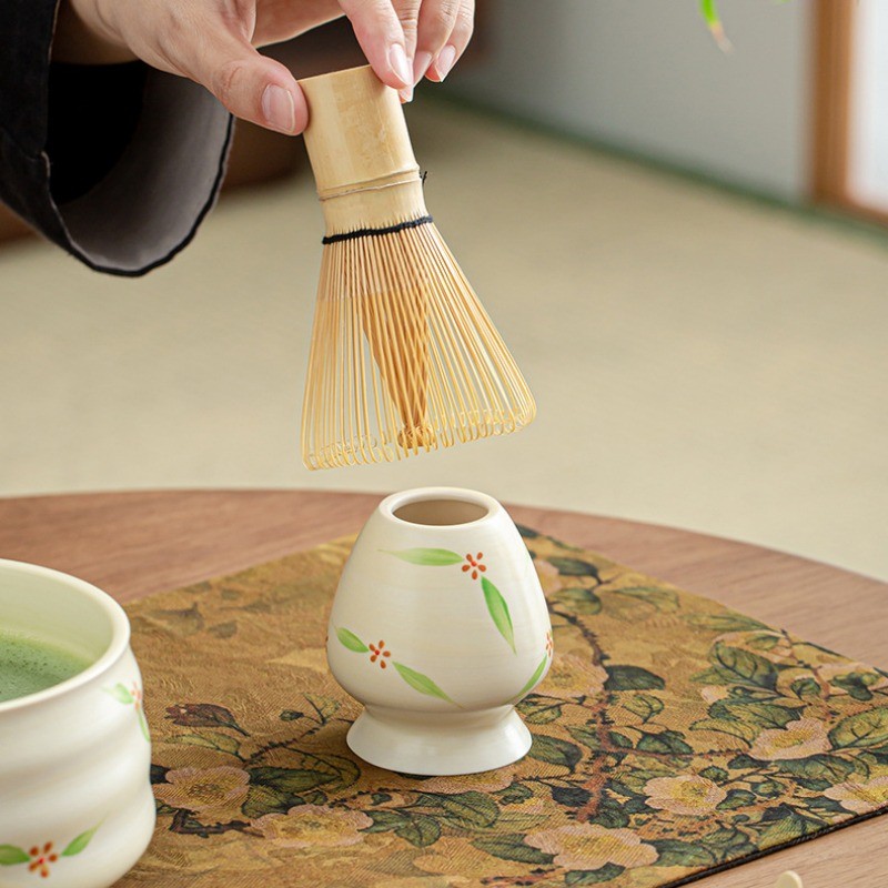 Hand-painted Matcha Set 4-piece Japanese Matcha Set Matcha Bowl Matcha ...