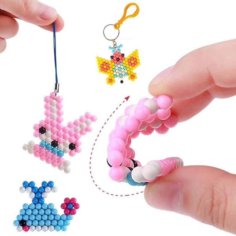 Magic Beads 2400Pcs 3D Water Mist Magic Beads with Accessories Set ...
