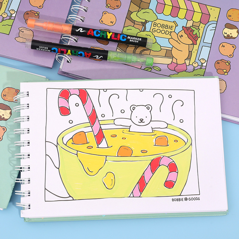 48 Pages Little Bear Theme Coloring Books / Creative Bobbie Goods ...