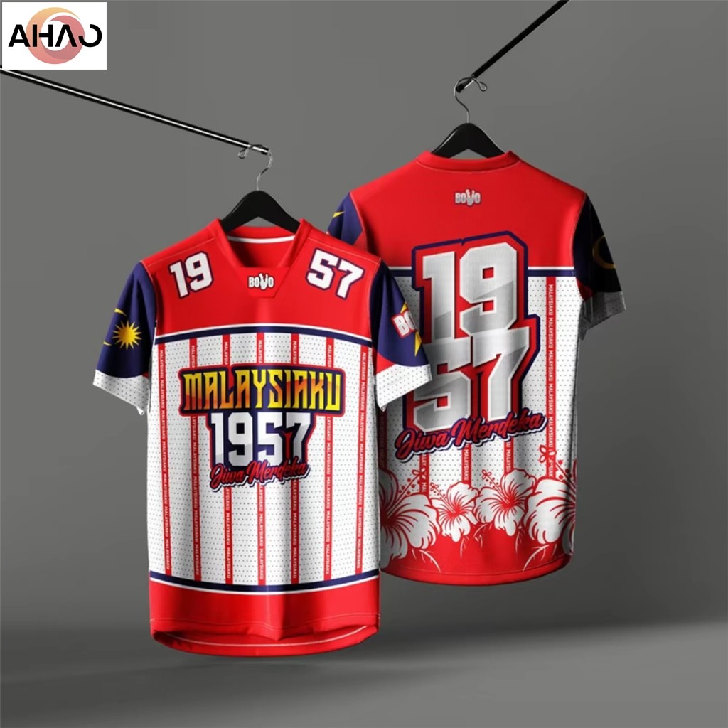 2025 Merdeka Shirt 68 Years Jersey Ethnic NFL T-Shirt T-Shirt 2025 ...