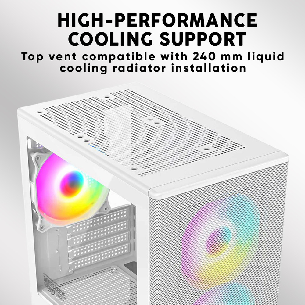 Armaggeddon Deepfreeze Duplex 2 Chroma MATX Gaming PC Case With Mesh ...