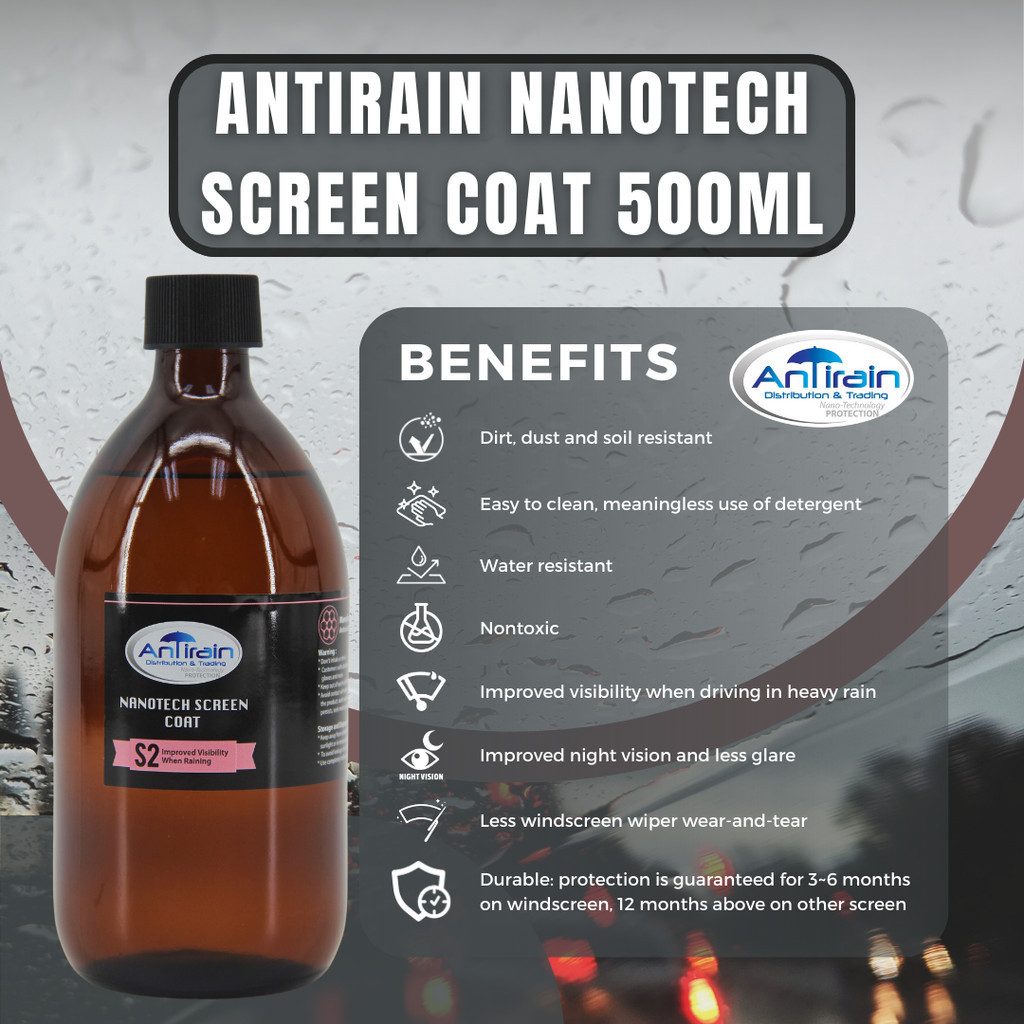 ANTIRAIN NANOTECH SCREEN COAT 500 ML | Shopee Malaysia