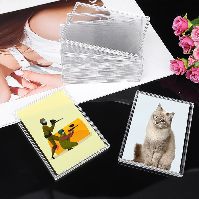 10PCS Hard PC Card Holder - for Game Sports Animation Star Photo Card ...