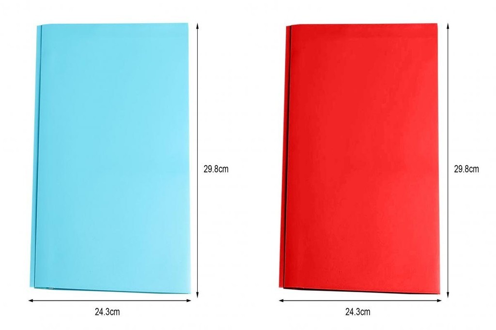 RC~ Sturdy Plastic File Folders Letter A4 Size File Folders 6pcs Dual ...