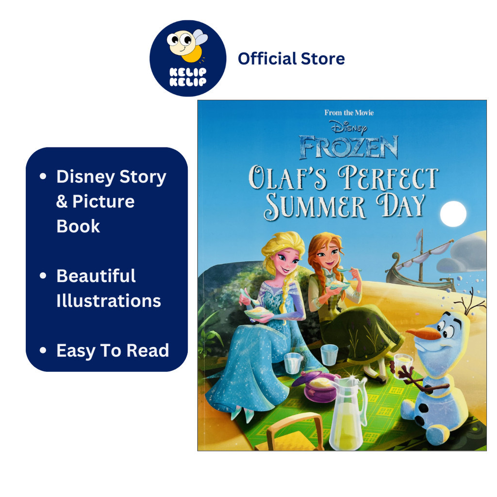 Disney Frozen Perfect Summer Day Picture Story Book For Kids To Read With Illustrations | Shopee ...