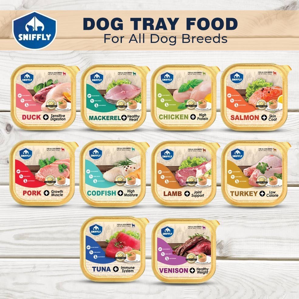 Sniffly Dog Tray Food For All Breeds 100g | Shopee Malaysia