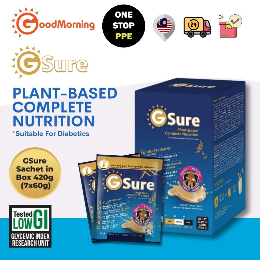 Good Morning GSure Supplement in Sachet Plant-Based Complete Nutrition ...