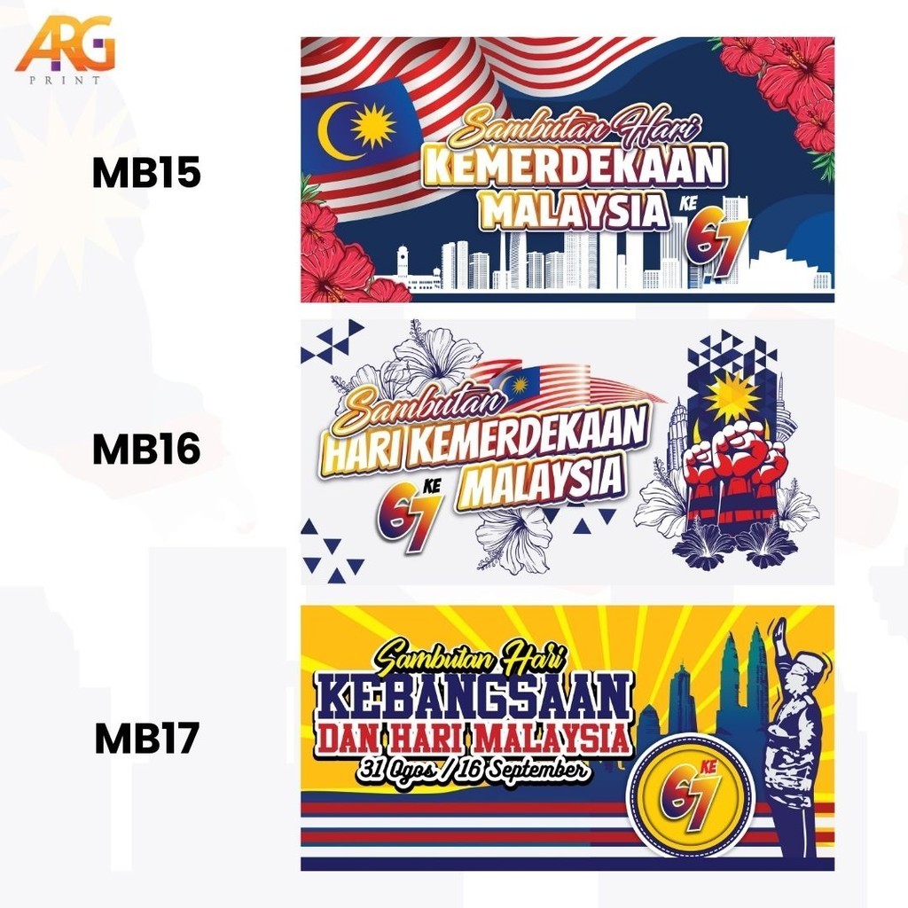 Banner Bunting Merdeka 2024 Backdrop Full Printing Props Patriotik ...