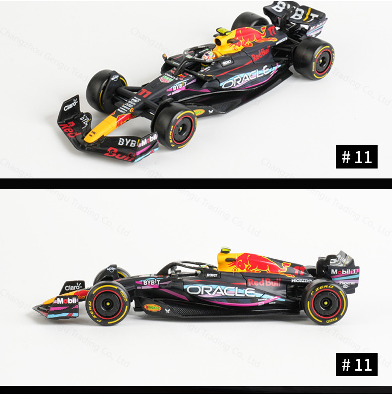 Bburago 1:43 Red Bull 2023 F1 Racing RB19 Miami Die Cast Vehicles Model ...