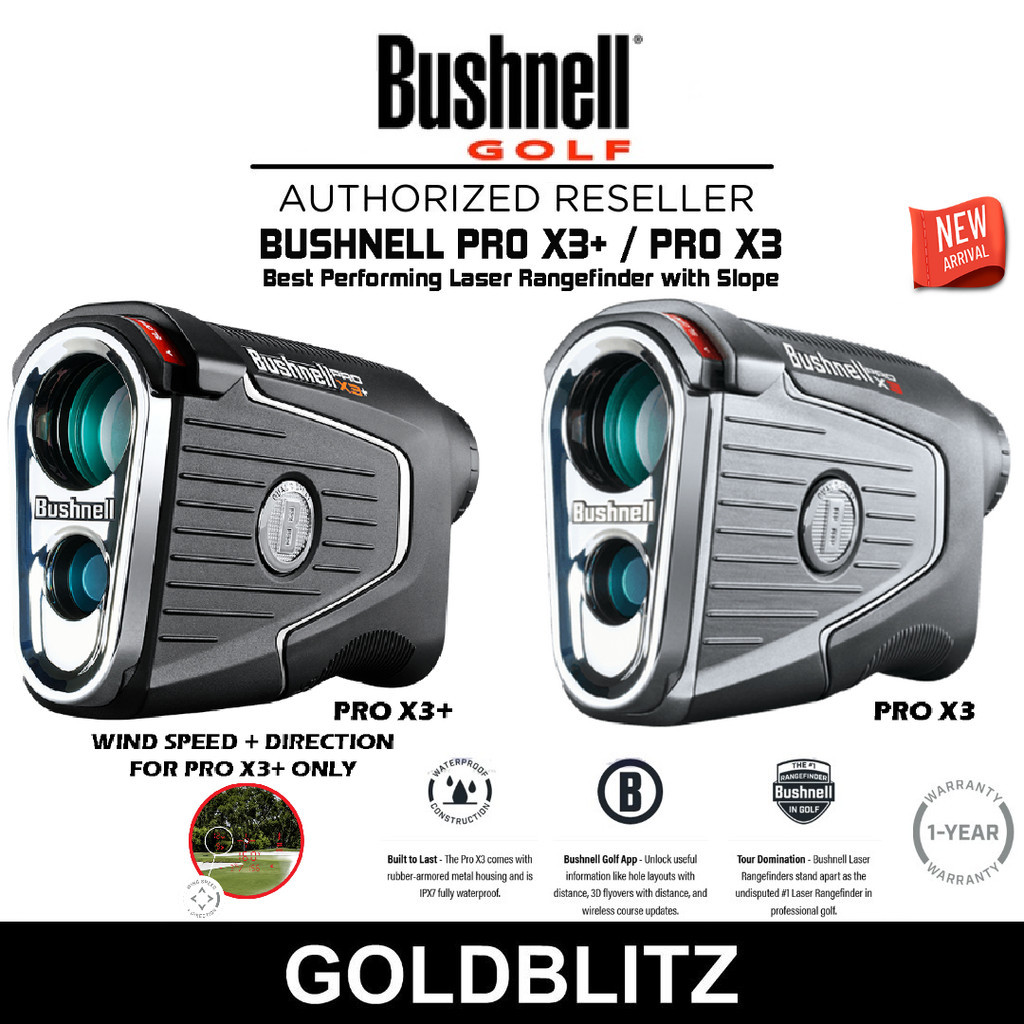Bushnell PRO X3 Golf Laser Range Finder with Slope Tour rangefinder ...