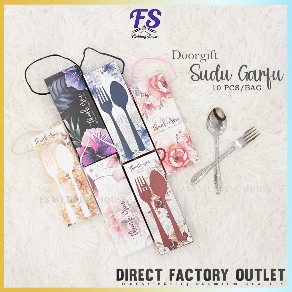 10PCS - Exclusive Doorgift Sudu dan Garfu/SUDU GARFU SET/Doorgift ...