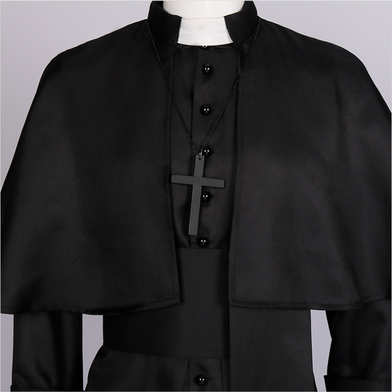 Medieval Renaissance Retro Priest Cosplay Costumes Catholic Church ...