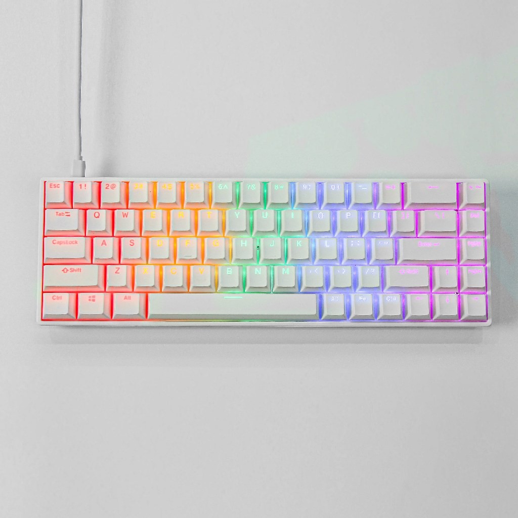 ZIFRIEND T68 / R78 Mechanical Gaming Keyboard 68/78 Keys Hotswap Wired ...