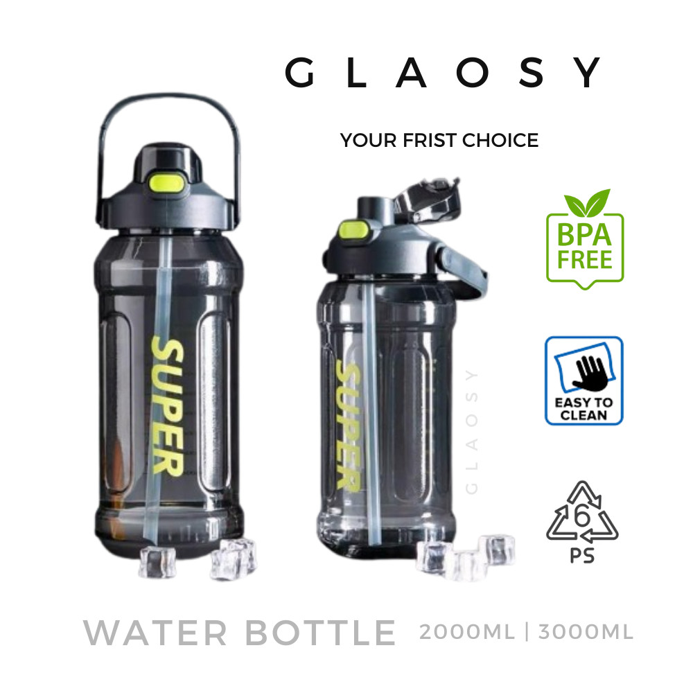 SUPER 2L 3L BIG Water Bottle Drinking Botol Air Besar Bekas Air Botol ...