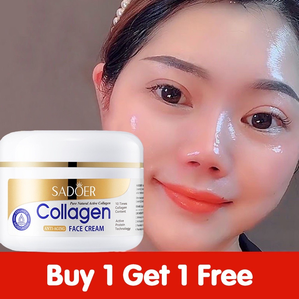 KFL [BUY 1 TAKE 1] SADOER Collagen Face Cream Whitening Moisturizing Skin Skin Care 100G ...