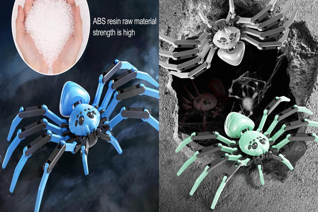 {bologna} 3d Spider Figurine Large Spider Figurine Realistic Movable ...