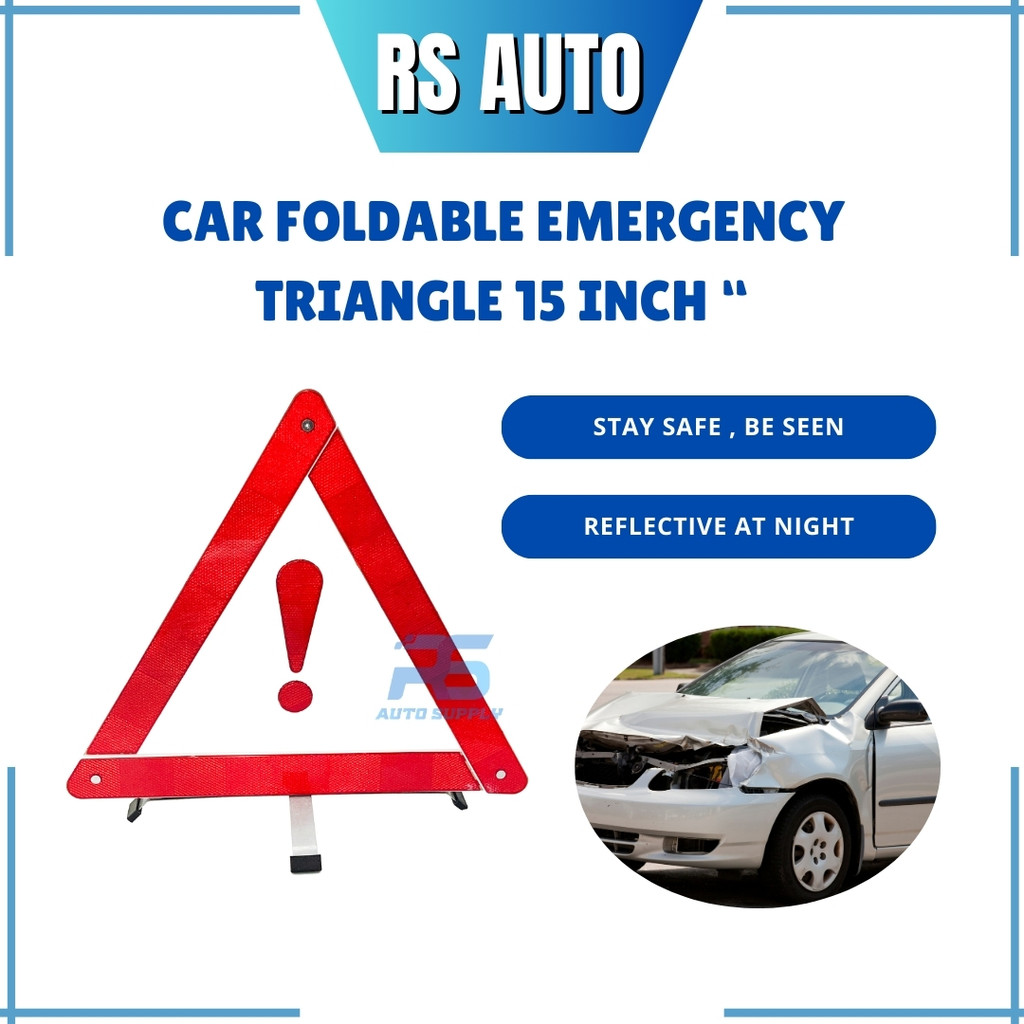 Large 15" Universal Emergency Hazard Warning Reflector Triangle Car ...