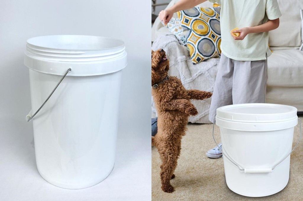 [MOONWHITE] Food Storage Container Reusable Plastic Bucket 10l Heavy ...