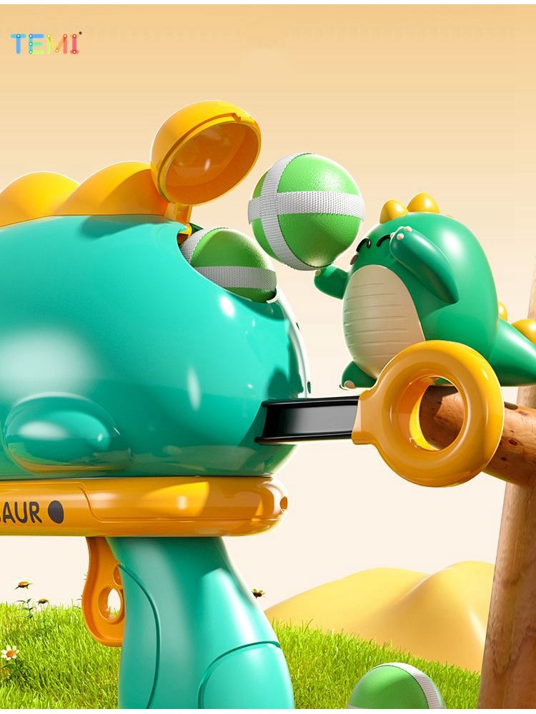 TEMI Dinosaur Sticky Ball Shooter, Throwing Sticky Ball, Children's ...