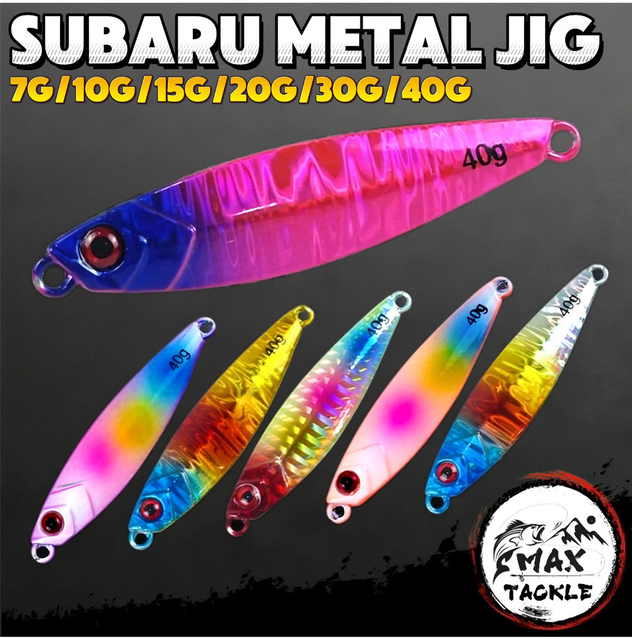 SUBARU Metal Jig 7g-40g Micro Jig Fishing Lure Bait Umpan Mancing Laut ...