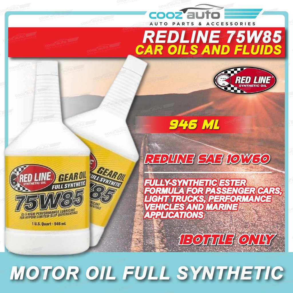 RED LINE REDLINE 75W85 GL-5 DIFFERENTIALS GEAR OIL ( 1 BOTTLE ...