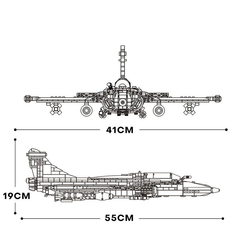 B-2 Bomber Military Building Blocks 2063 Pcs Reobrix Aircraft Plane ...