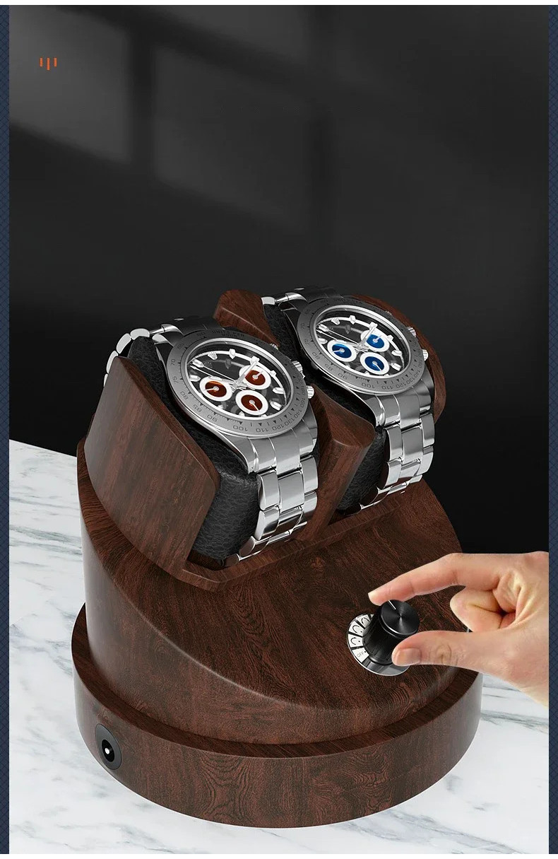 BLUETIDE Luxury Watch Winder Box 2 Watches Mechanical Automatic Watch ...
