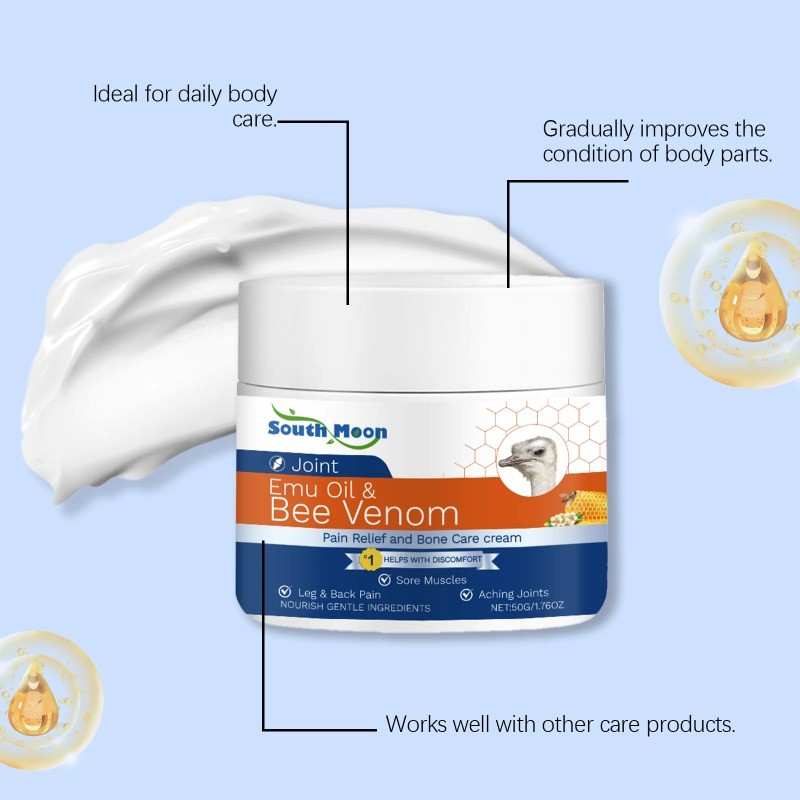 Emu Oil Pain Relief Cream Synovitis Meniscus Repair Knee Joint Muscle ...