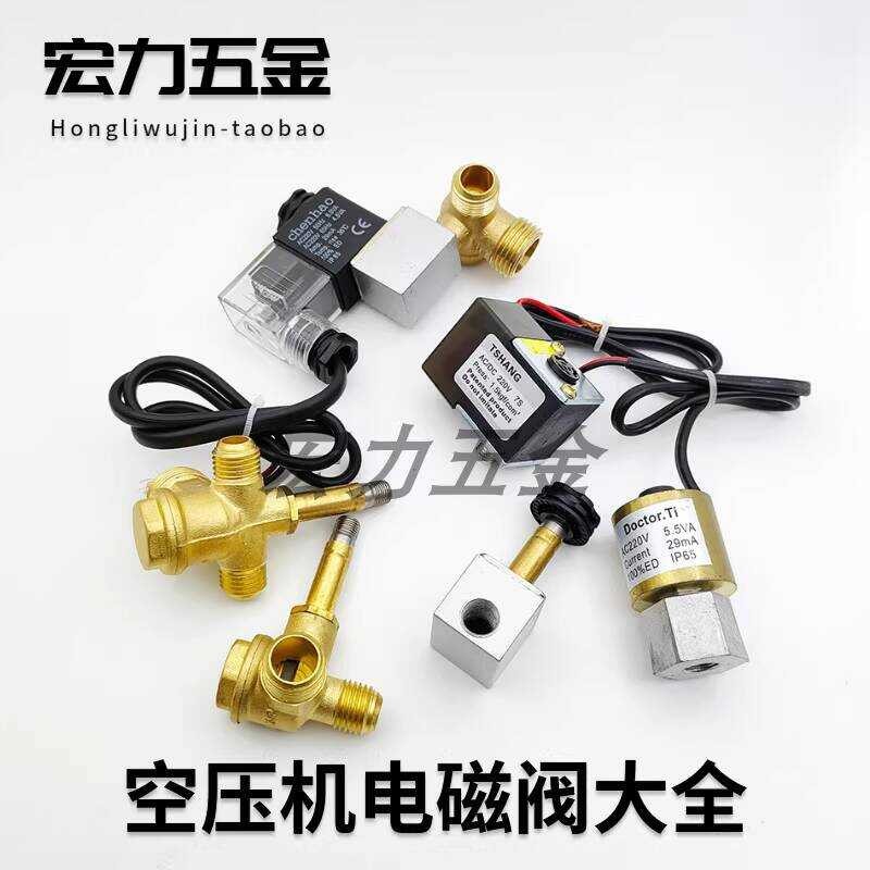 Silent Oil-Free Air Compressor Solenoid Valve 220V380V Check-In Valve ...