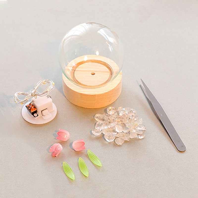 DIY Handmade Light Ins Tulip Night Light Fairy Light DIY Material ...