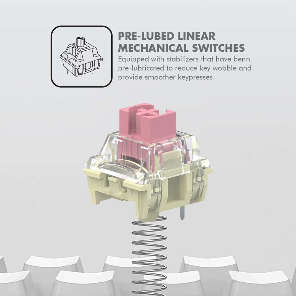 Armaggeddon Triple Mode Bluetooth RGB 63 Keys Mechanical Gaming ...