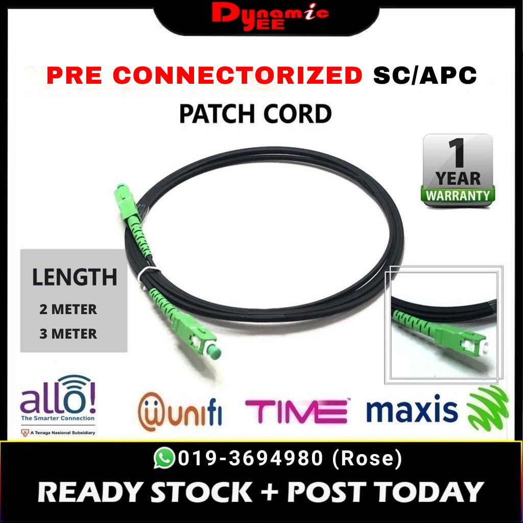 Pre Connectorized Patch Cord SC/APC FRP PR201 | Shopee Malaysia