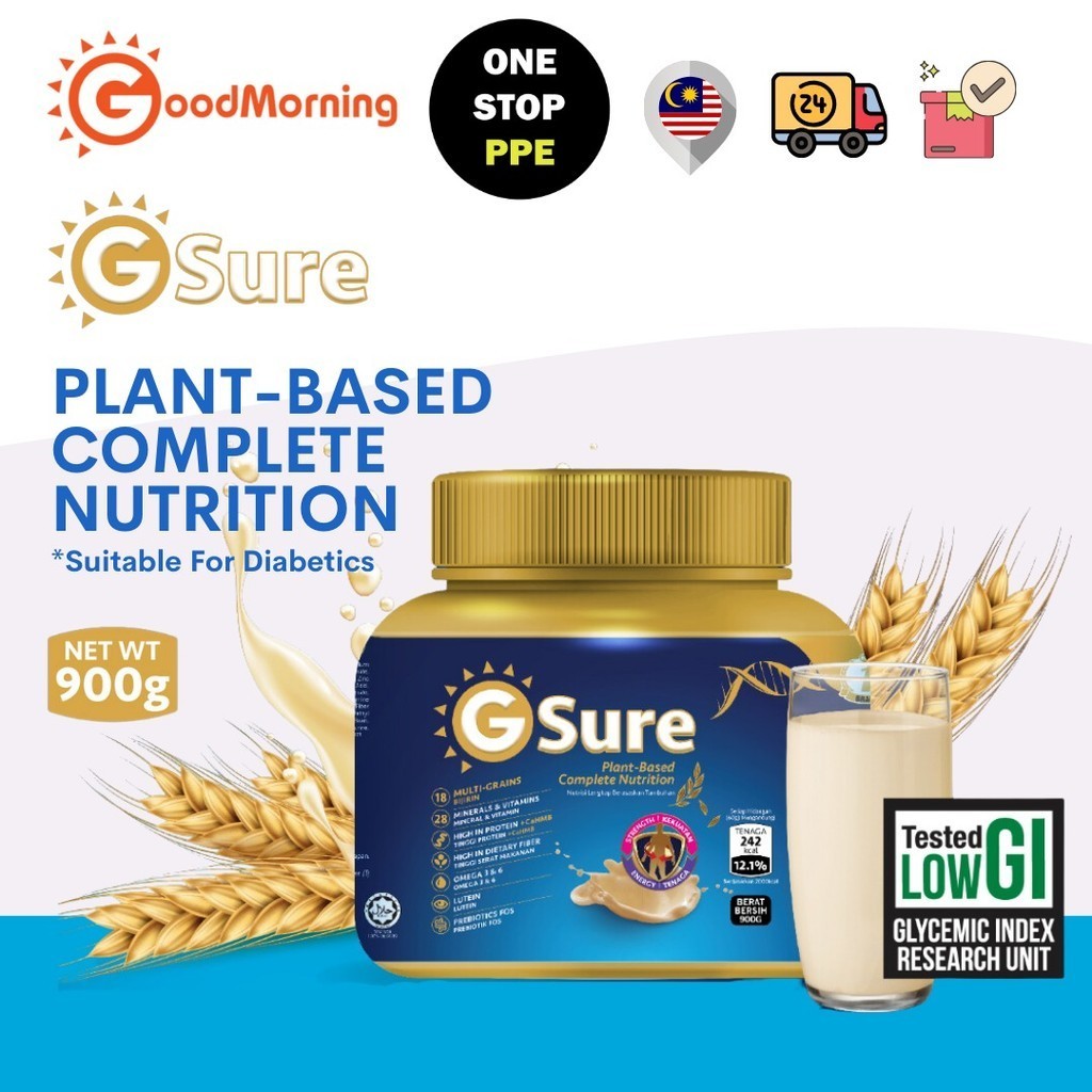 Good Morning GSure Supplement Plant-Based Complete Nutrition [[900g ...