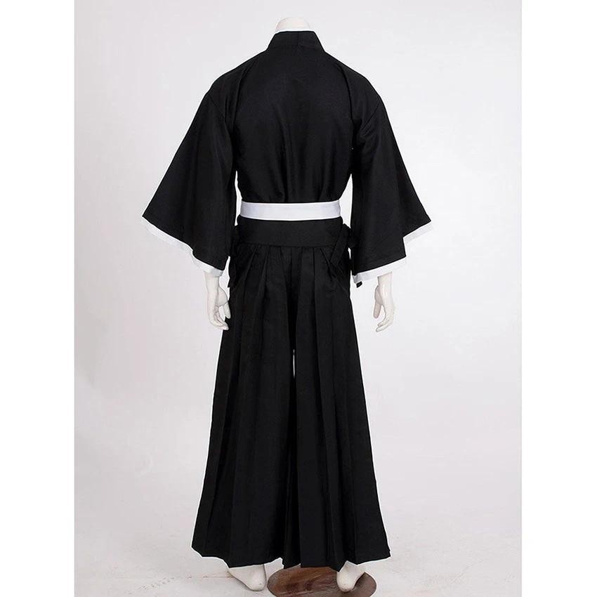 Women's Kurosaki Ichigo Robe Jacket Kimono Japanese Anime Cosplay ...