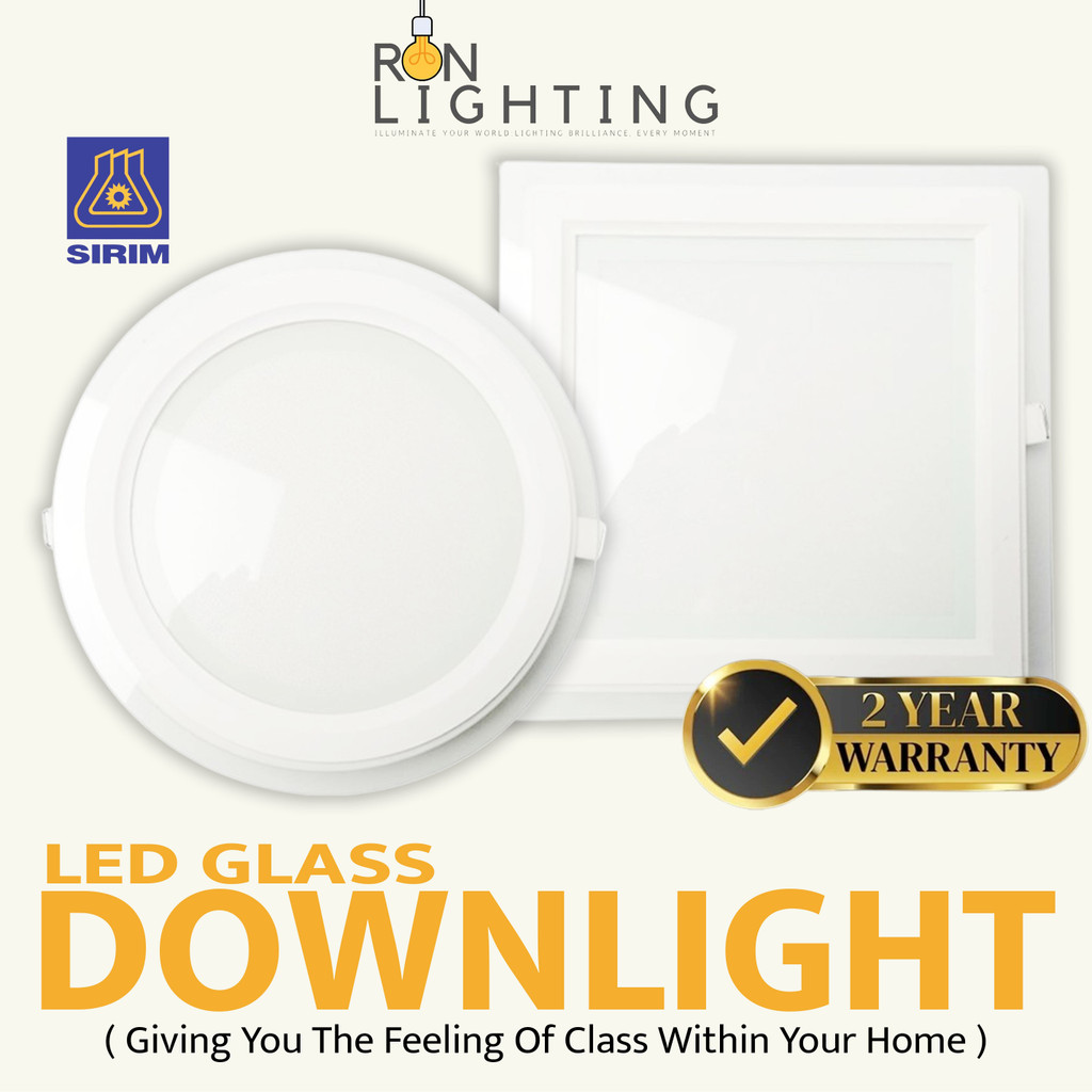 LED Glass Downlight 12W/16W/18W/20W Down Light Siling Ceiling Round ...
