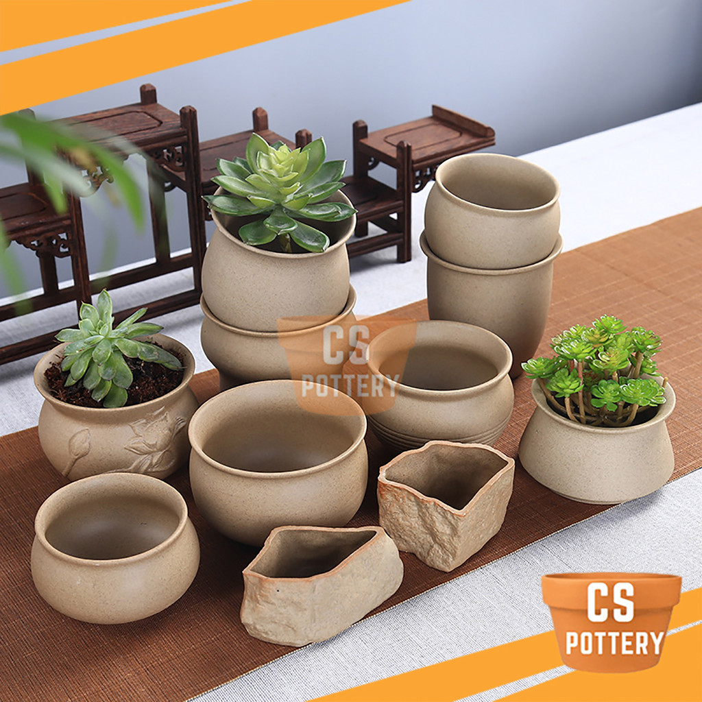 Chinese Style Succulent Ceramic Pot THG 075 Cactus Succulent Flower Pot ...