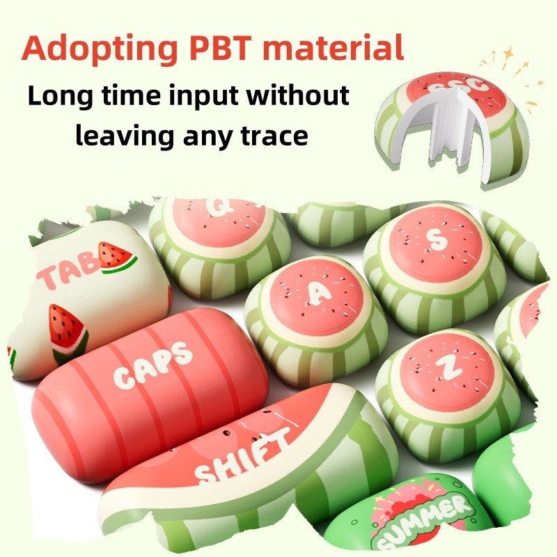 Akko 138-Keys Watermelon Theme Keycaps Detachable Universal ...