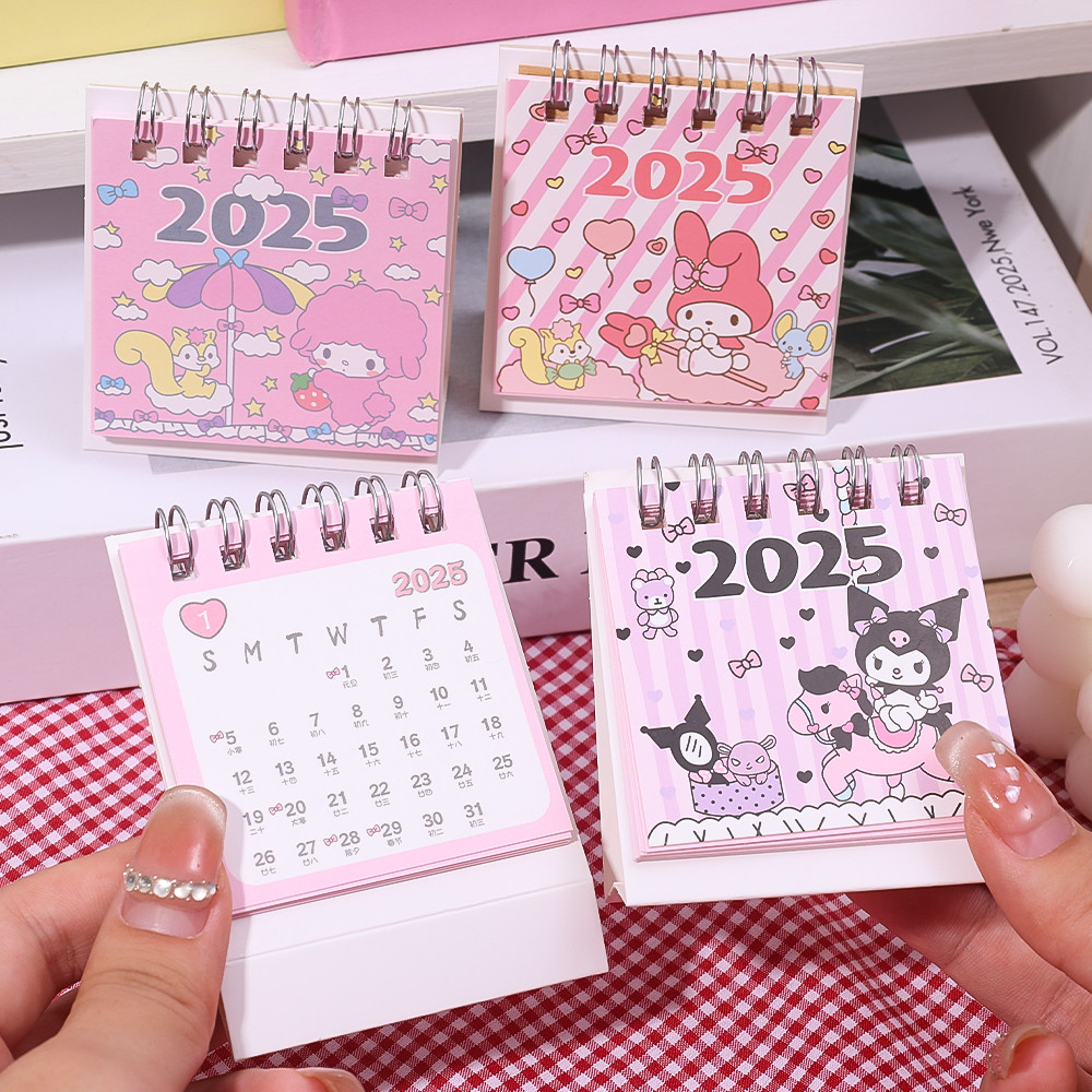 [ Featured ] 2025 Sanrio Folding Desk Calendar - Office Home Ornaments ...