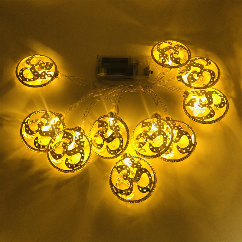 3M Diwali Decoration LED String Lights Deepavali Ganesha OM Swastika ...
