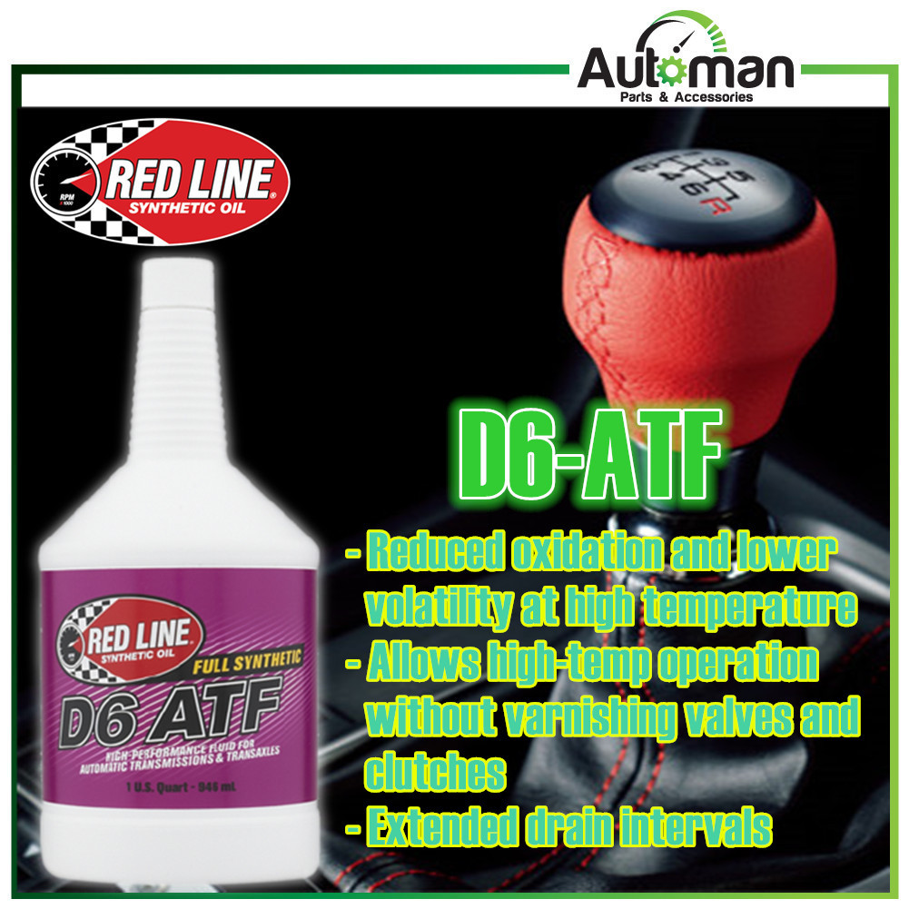 Redline Red Line D6 ATF Automatic Transmission Fluid Auto Gear Oil ...