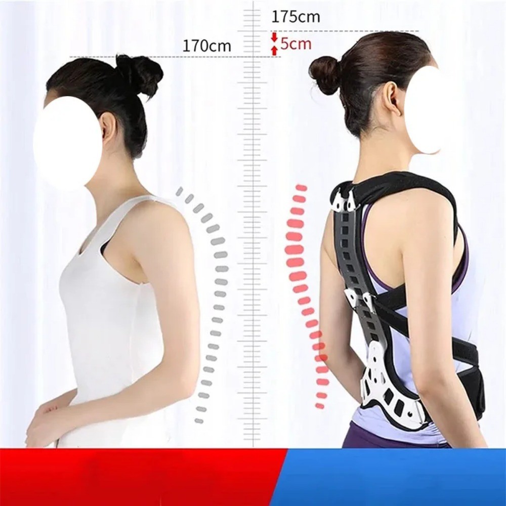 Adjustable Posture Corrector Back Supportfor Hunched Back Kyphosis and ...