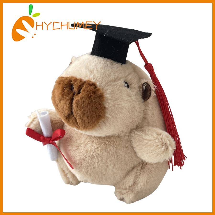 Animal Stuffed Capybara Keychain With Graduation Hat Perfect Graduation ...